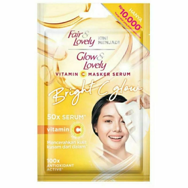 Jual Glow & Lovely Vitamin C Serum Sheet Mask 20g | Shopee Indonesia