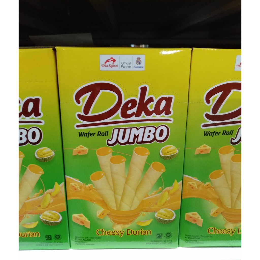 Jual Deka Wafer Roll Jumbo All Varian 1 Box Isi 20 Pcs | Shopee Indonesia