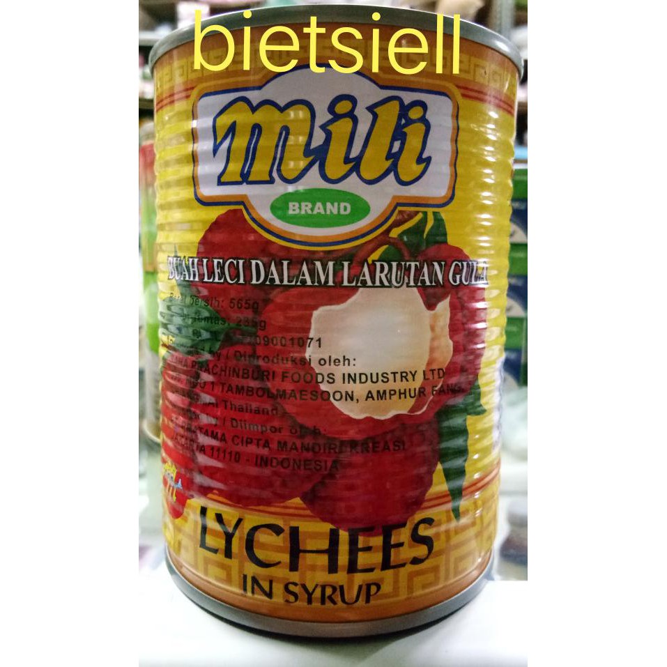 Jual mili lychees/buah leci 1 dus 12 kaleng (gosend/grab) | Shopee ...
