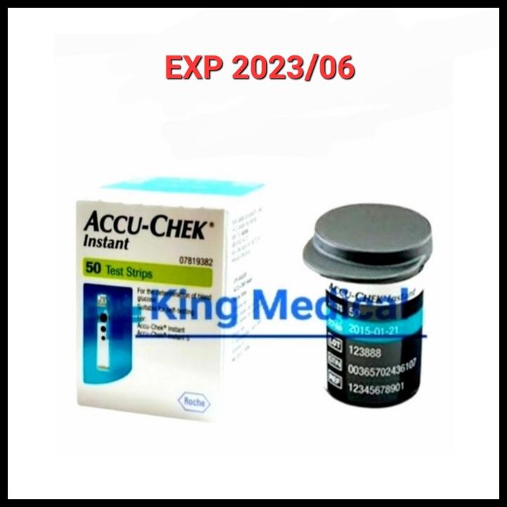 Jual Accu Chek Instant Strip Glucose/Gula Darah Accu Check | Shopee ...