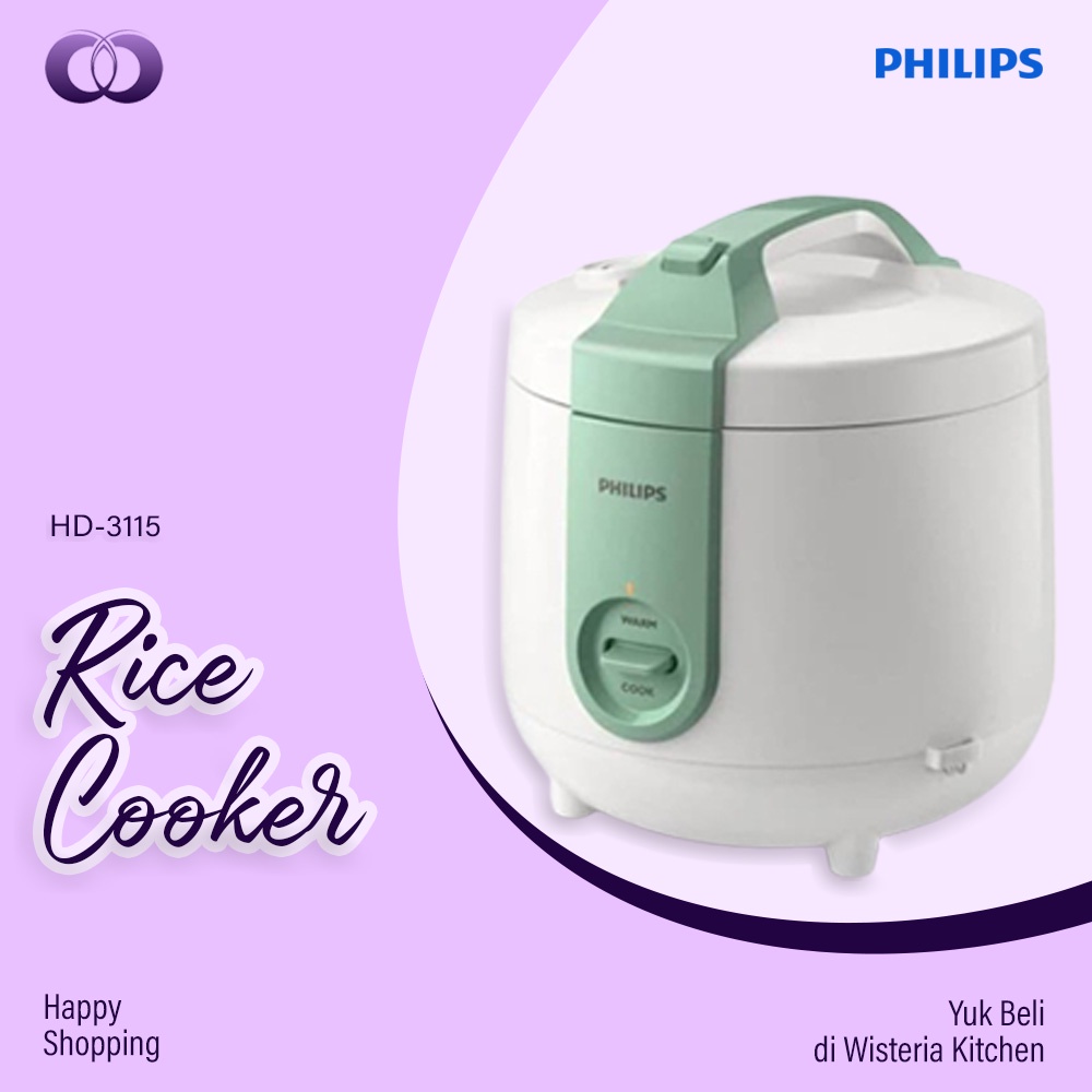 Jual PHILIPS Rice Cooker 1,8 Liter HD3115 - Penanak Nasi Keramik ...