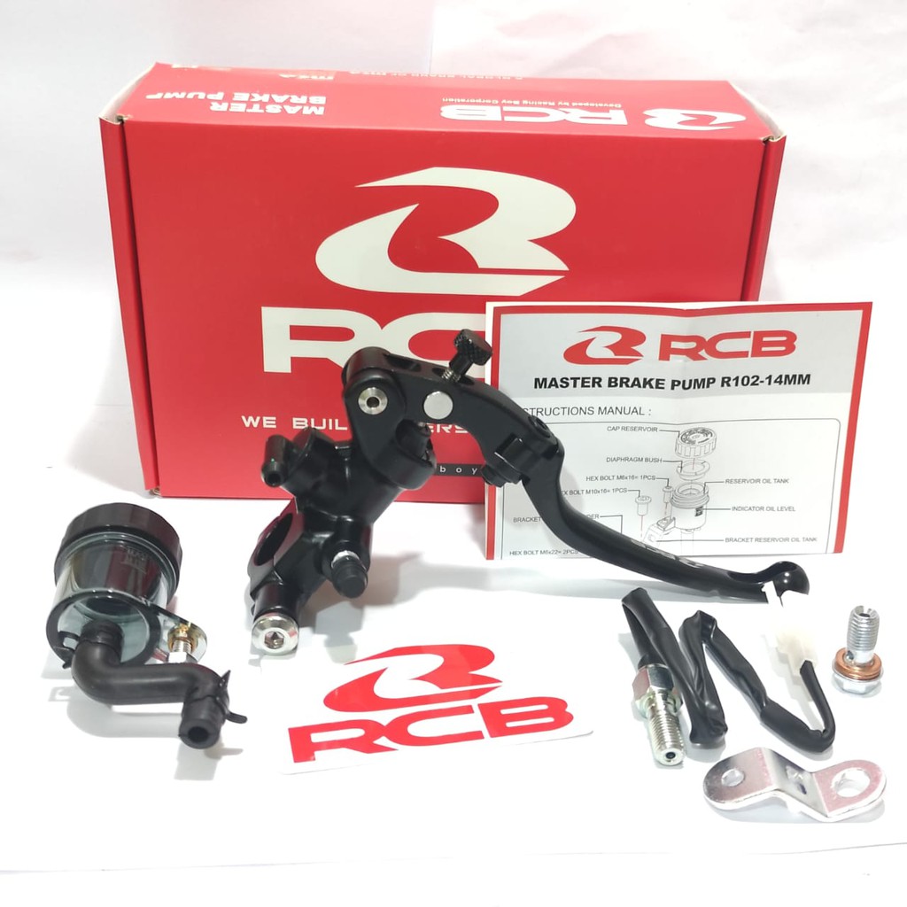 Jual MASTER REM RCB S1 RADIAL KANAN HITAM 14MM UNIVERSAL | Shopee Indonesia