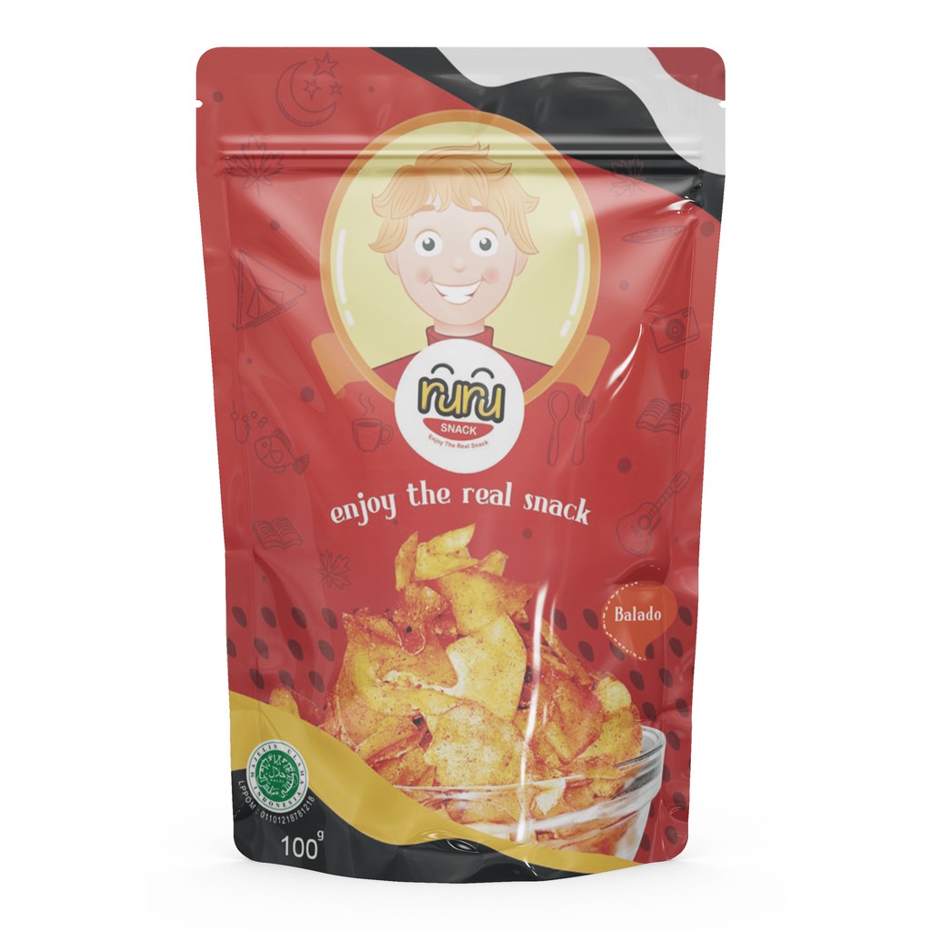 Jual Ruru Snack Keripik Singkong rasa Balado - 100gr | Shopee Indonesia