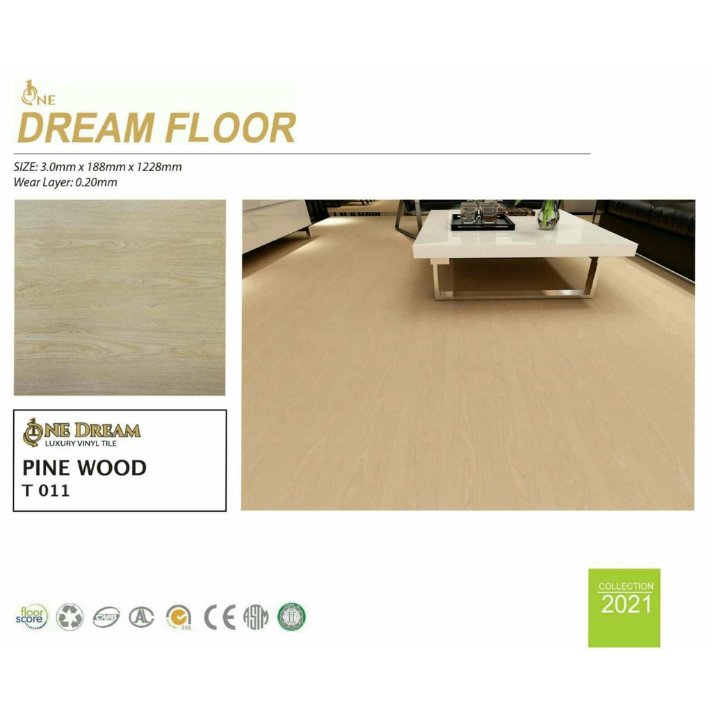 Jual Vinyl Plank One Dream Motif Kayu Tebal 3mm | Shopee Indonesia