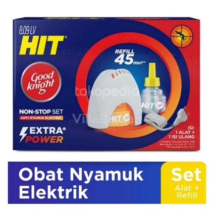 Jual Hit Non Stop Set Obat Anti Nyamuk Elektrik Alat + Refill | Shopee Indonesia