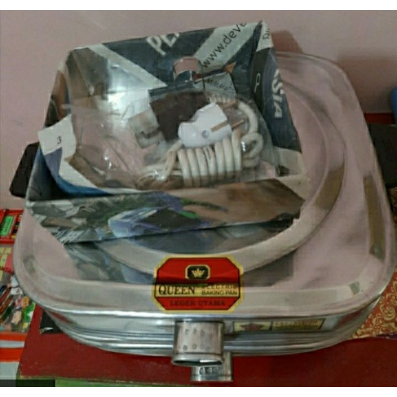 Jual oven kue lapis listrik Queen, baking pan listrik queen ukuran ...