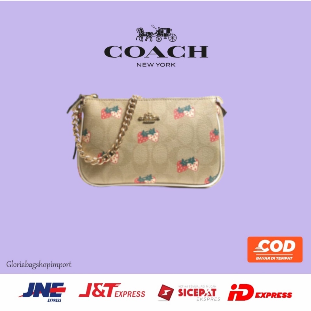 Jual Tas COACH Top Handle Signature With Strawberry Print | Shopee ...