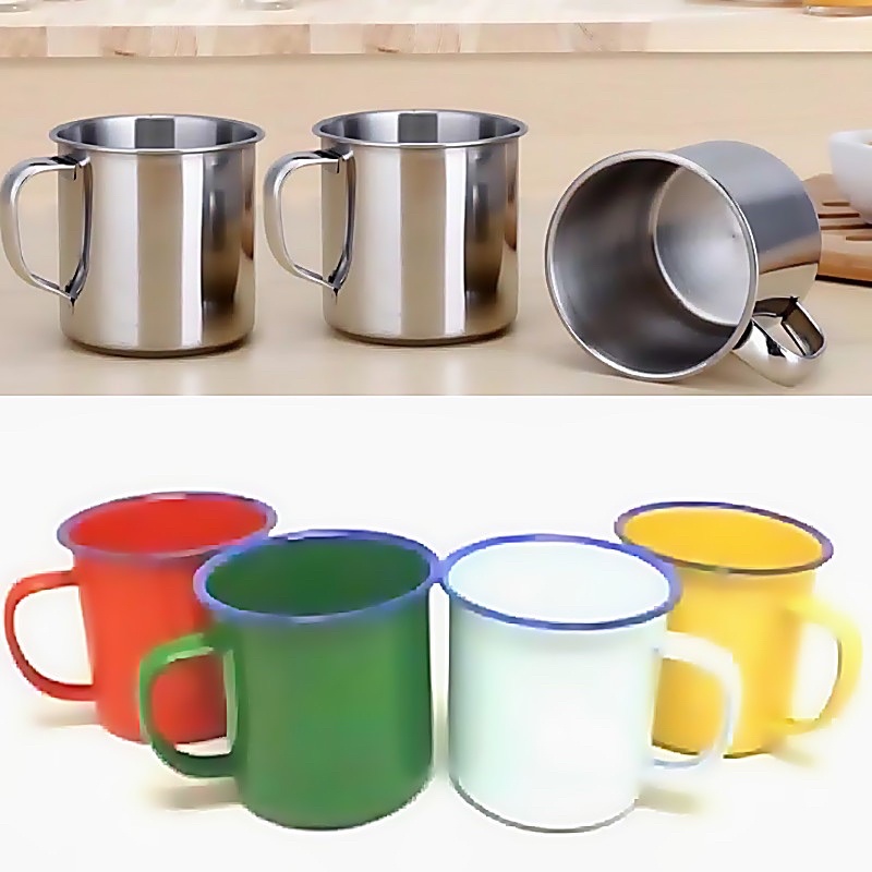 Jual Cangkir Stainless 6 cm / Mug Kopi Teh serbaguna murah / Gelas ...