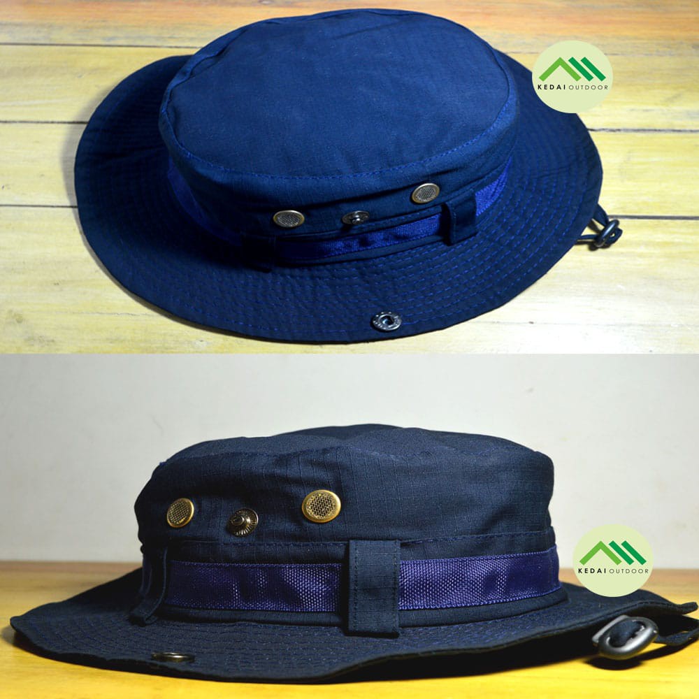 Jual TOPI RIMBA HITAM TOPI PRIA TOPI OUTDOOR | Shopee Indonesia