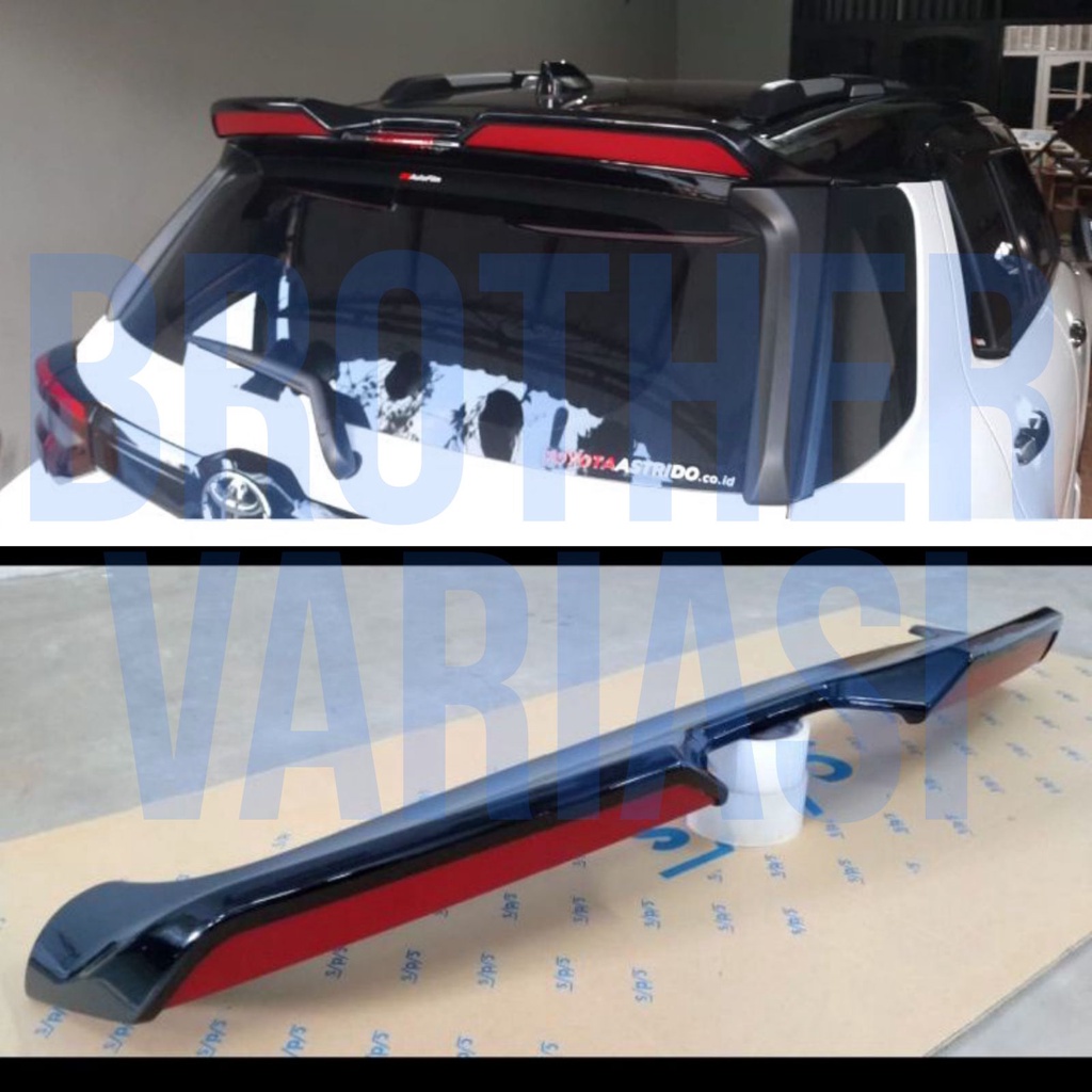 Jual Spoiler rear toyota raize daihatsu rocky 2021 premium lis merah ...
