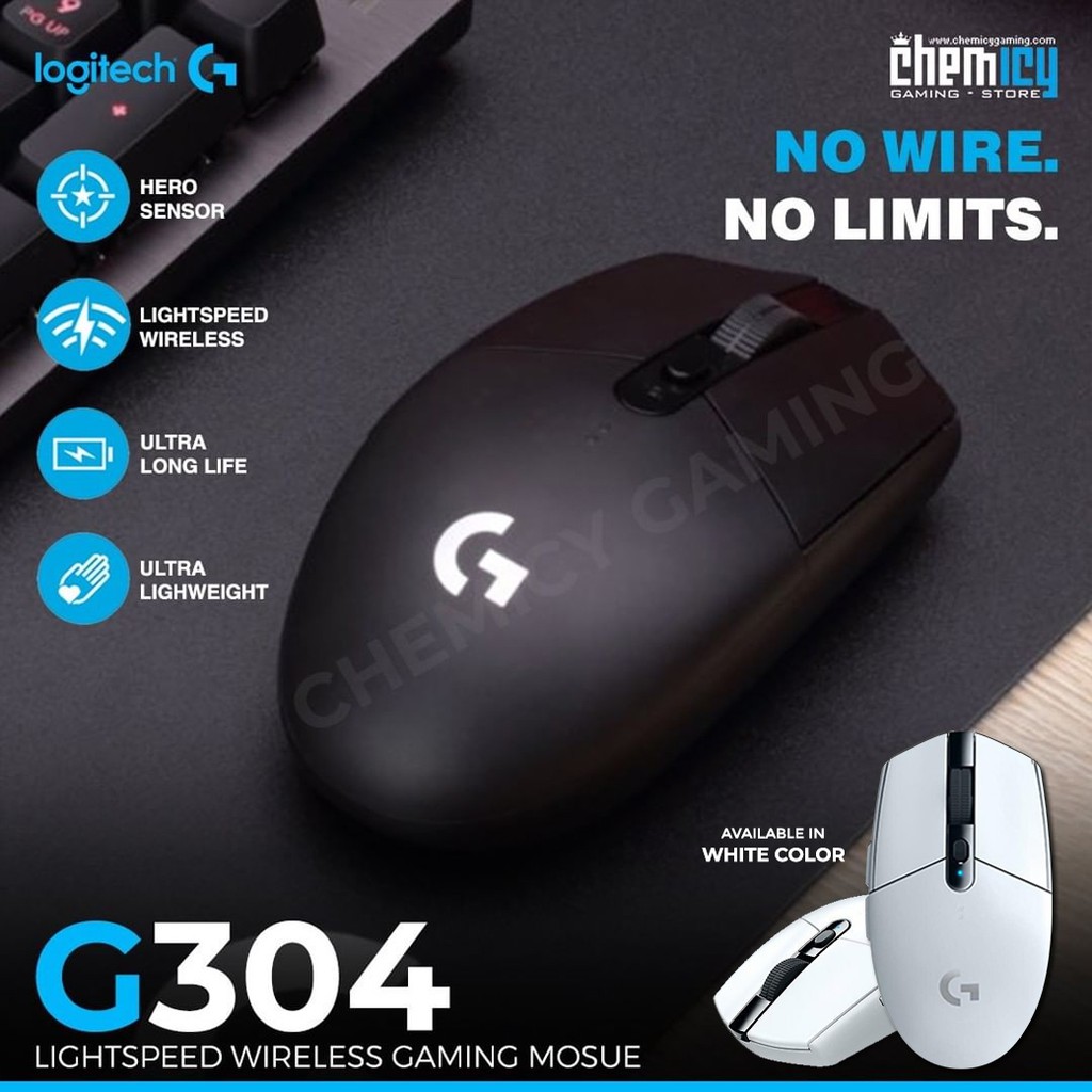 Jual Logitech G304 Lightspeed Wireless Gaming Mouse | Shopee Indonesia