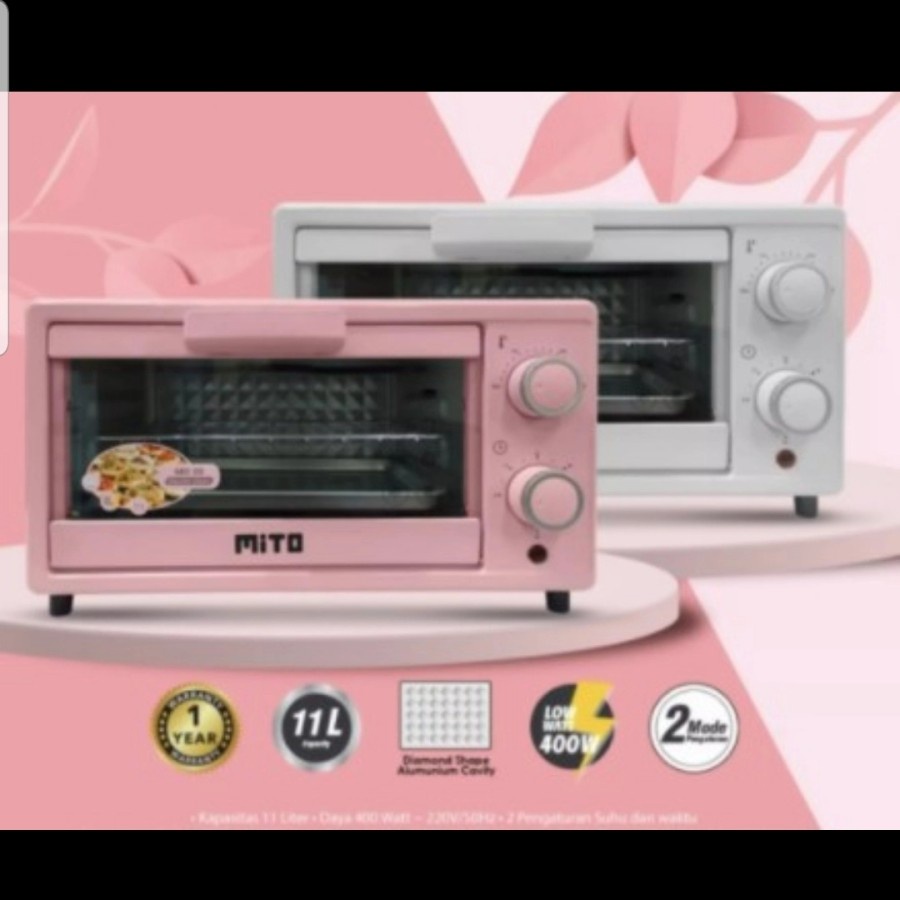 Jual Mito Oven Mini Listrik MO 20 11 Liter Electric Oven 400 Watt MO20 ...