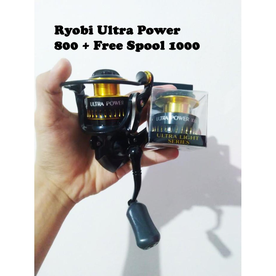 Jual Reel Spinning Ryobi Ultra Power 800/1000 Power Handle Original - 800 Spool 1000 | Shopee ...