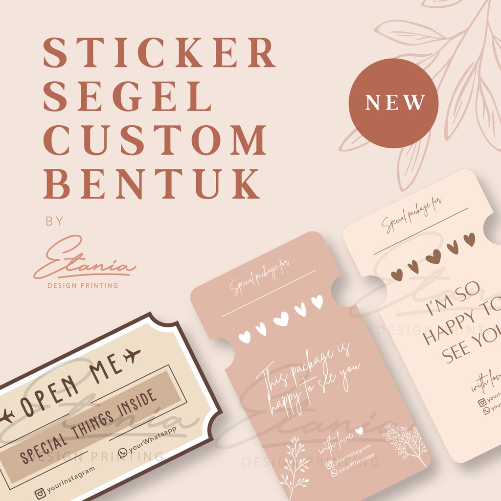 Jual sticker segel custom bentuk sticker segel bentuk sticker segel ...