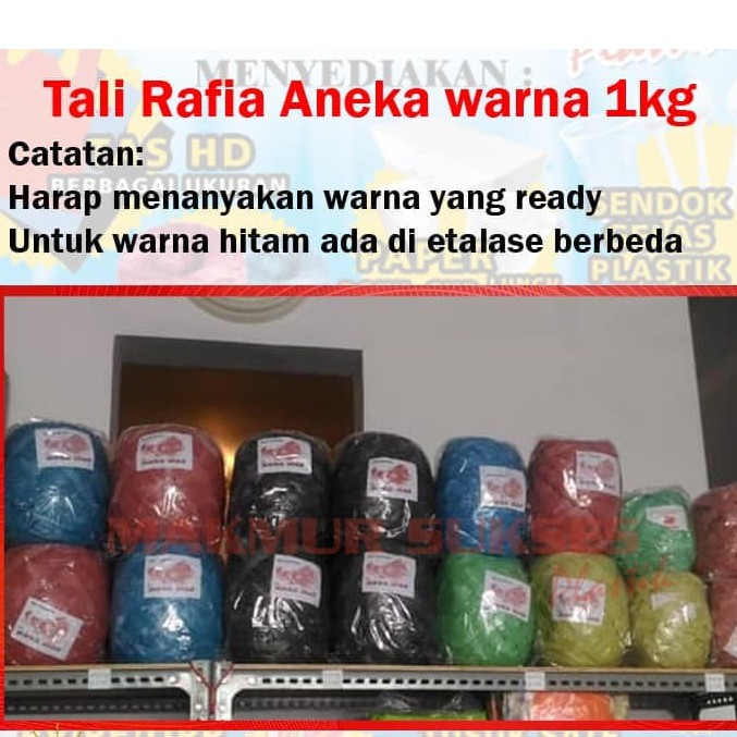 Jual Tali Rafia Besar Aneka Warna Ukuran 1kg | Shopee Indonesia