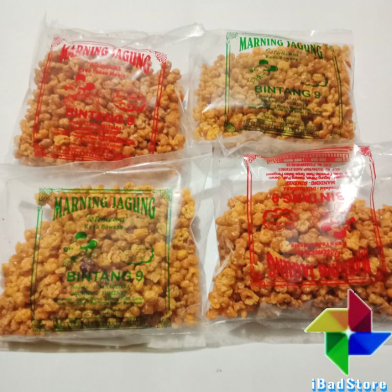 Jual Marning Jagung Asin Bawang , Pedas Manis Bintang sembilan - Jagung ...