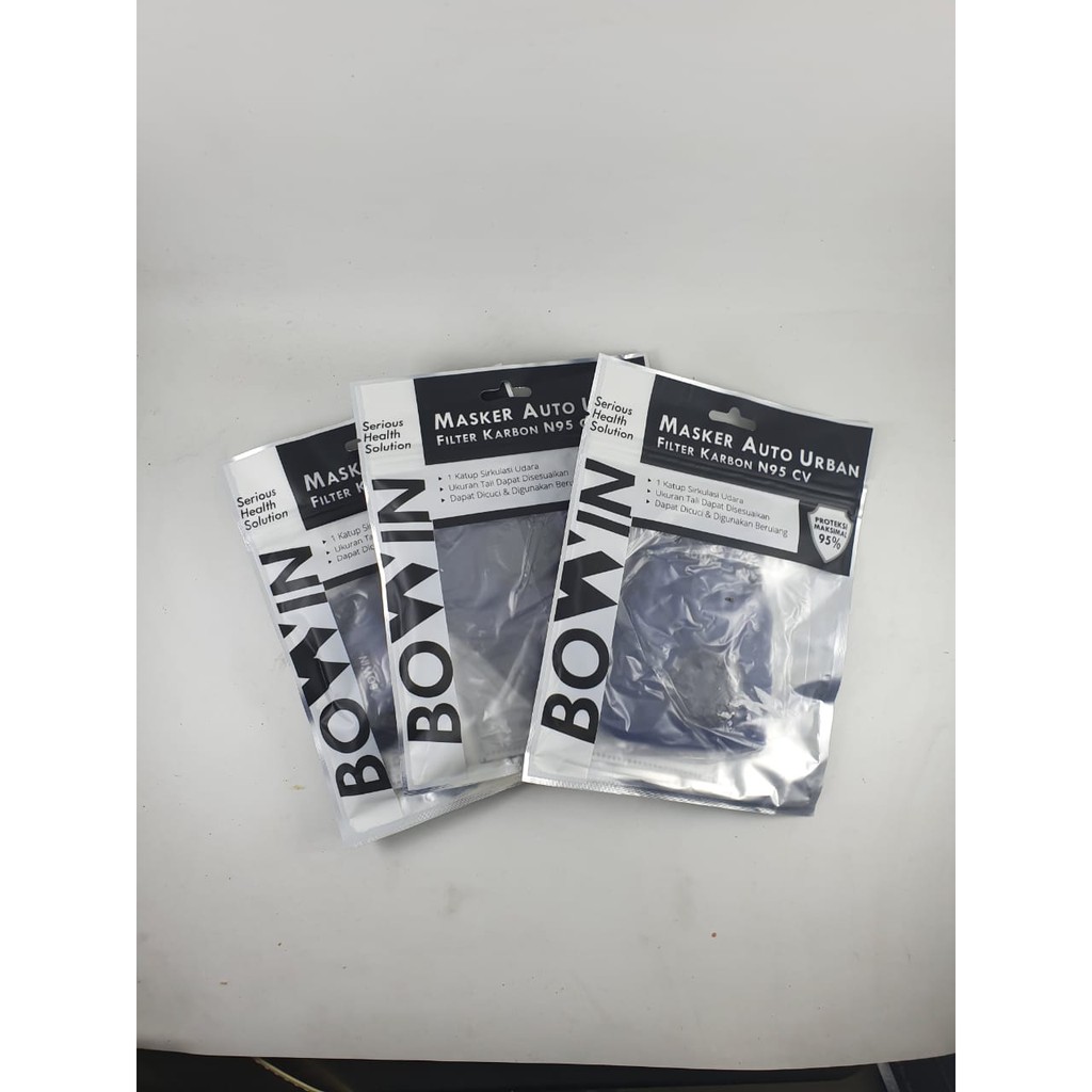 Jual Bowin Masker Auto Urban - Filter Karbon N95 CV (Masker Anti Polusi ...
