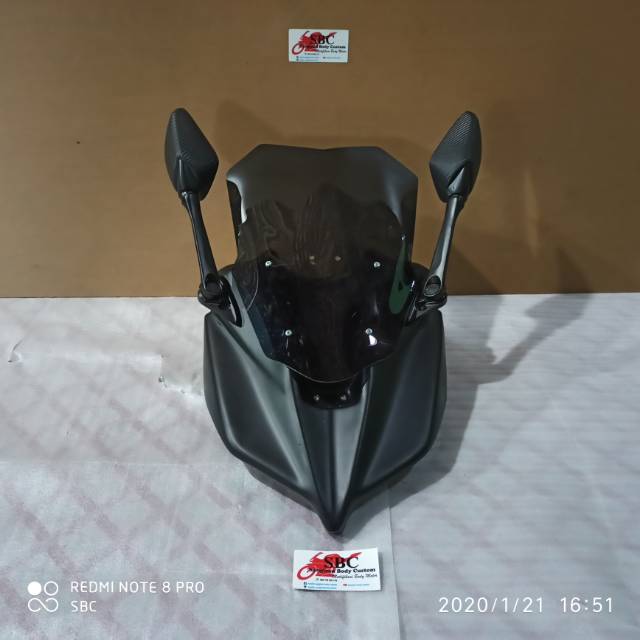 Jual Topeng tameng kedok xmax aerox 155 & new aerox connected 2021 ...