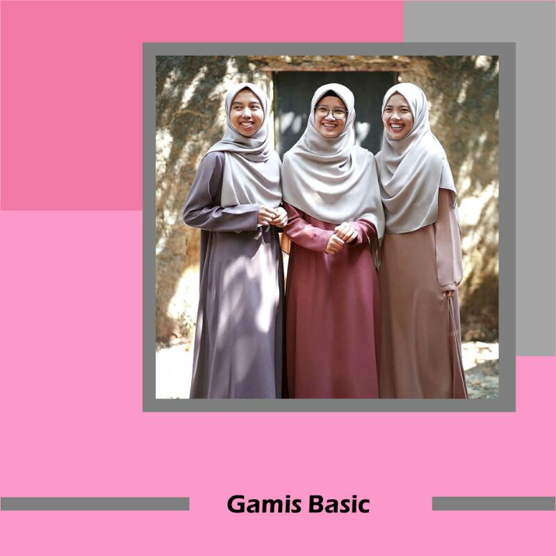 Jual Gamis Basic - Hijab Alila | Shopee Indonesia