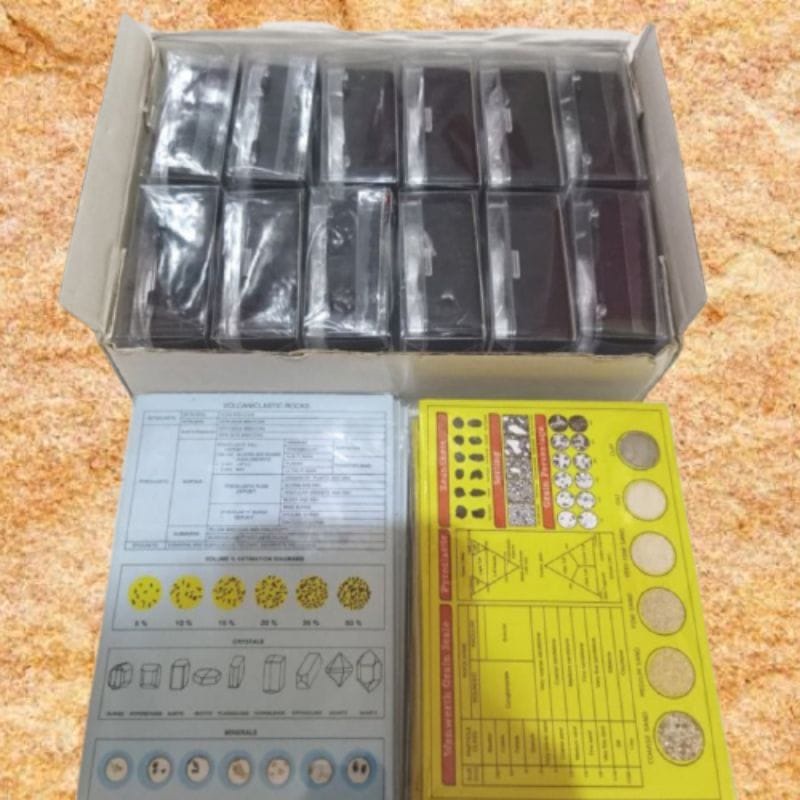 Jual 1 Set Paket Komparator Batuan Sedimen+Batuan Beku+Lup Geologi ...
