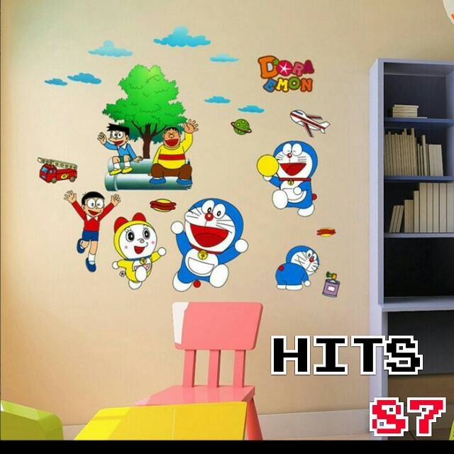 Jual Wallstiker Wallsticker Doraemon II Wallpaper Stiker Dinding ...