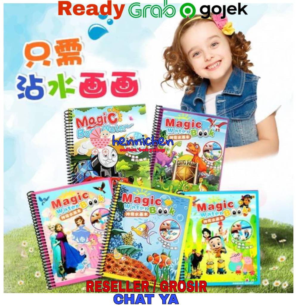 Jual BUKU MEWARNAI ANAK MMAGIC WATER BOOK / BUKU MEWARNAI ANAK MAGIC ...
