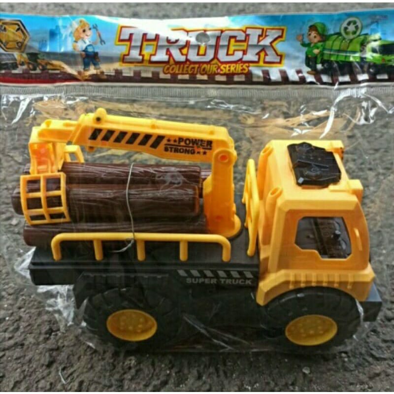 Jual TRUCK LOGGING KAYU AK93 - MAINAN ANAK TRUCK MUAT KAYU KEREN WARNA ...