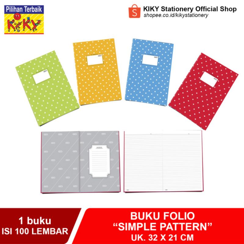 Jual KIKY Buku Hard Cover Folio Glossy (Uk. 32 x 21 cm) Isi 100 Lembar ...