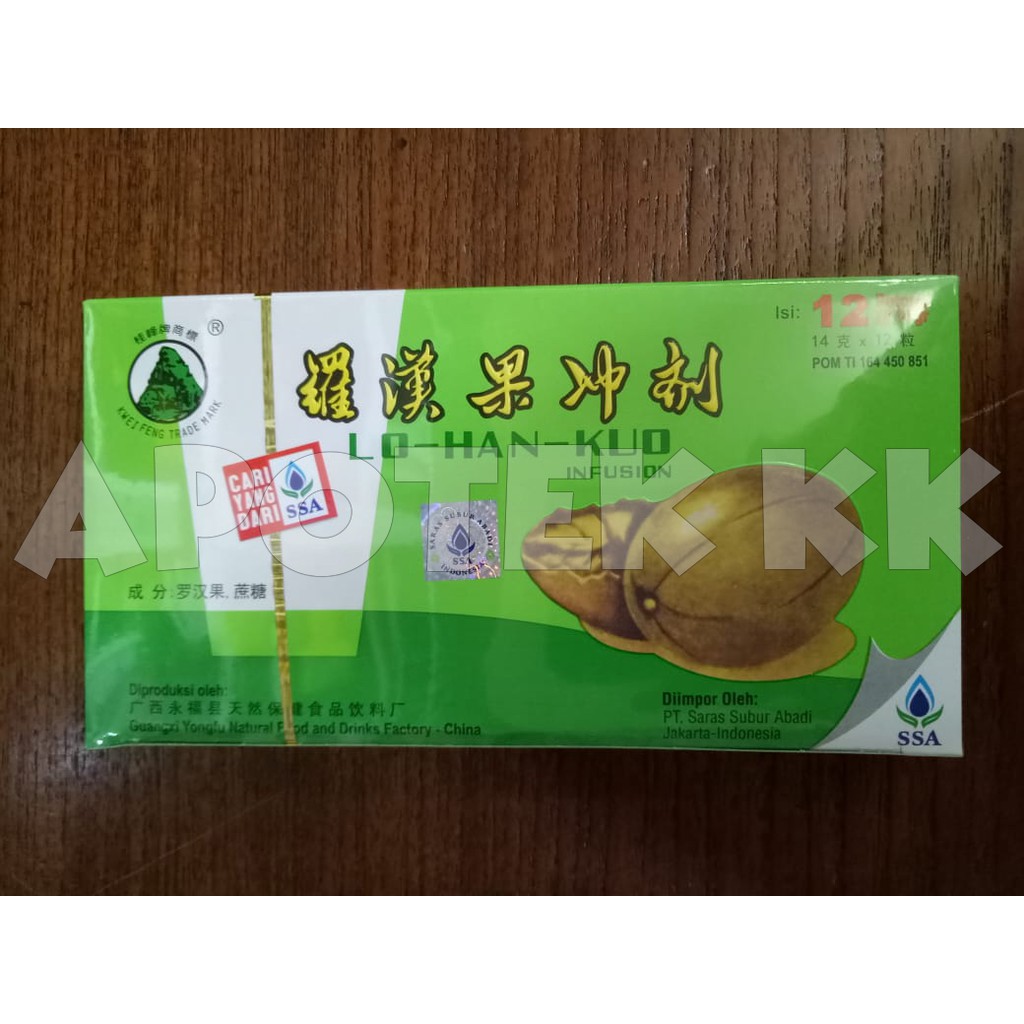 Jual Lohankuo / Lo han Kuo Infusion (Pereda Panas Dalam) - 12 Pcs ...