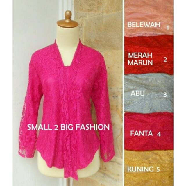 Jual Kebaya brukat / kebaya brokat panjang / kebaya muslim furing ...