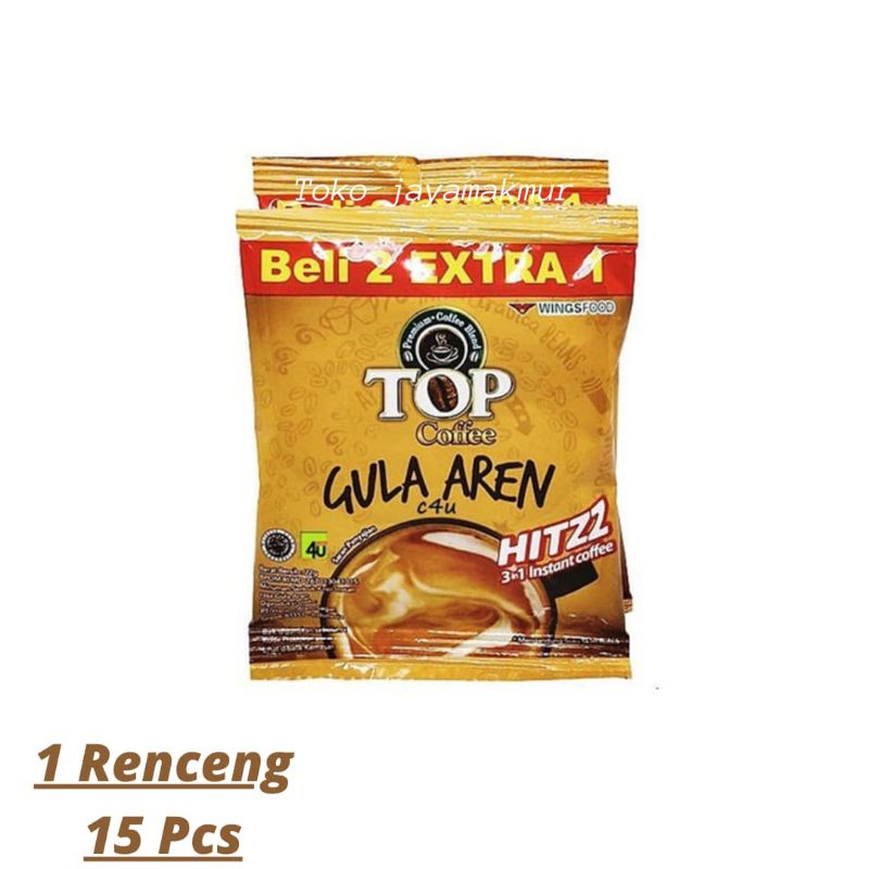 Jual TOP COFFE GULA AREN 1 Renceng 15 pcs kopi Kopi KOPI | Shopee Indonesia