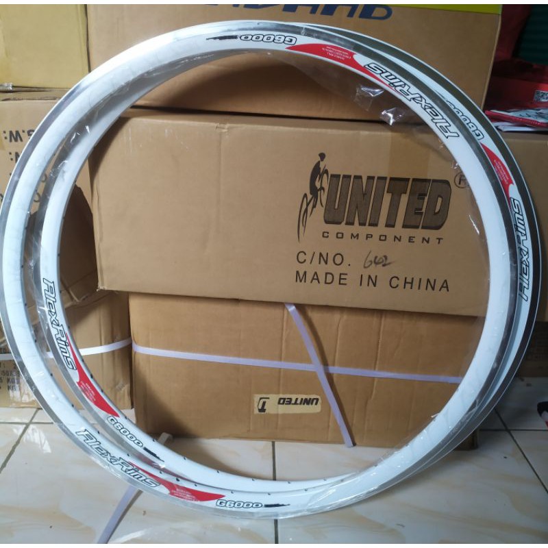 Jual Rims velg 700c Alexrims G6000 36H alloy putih | Shopee Indonesia