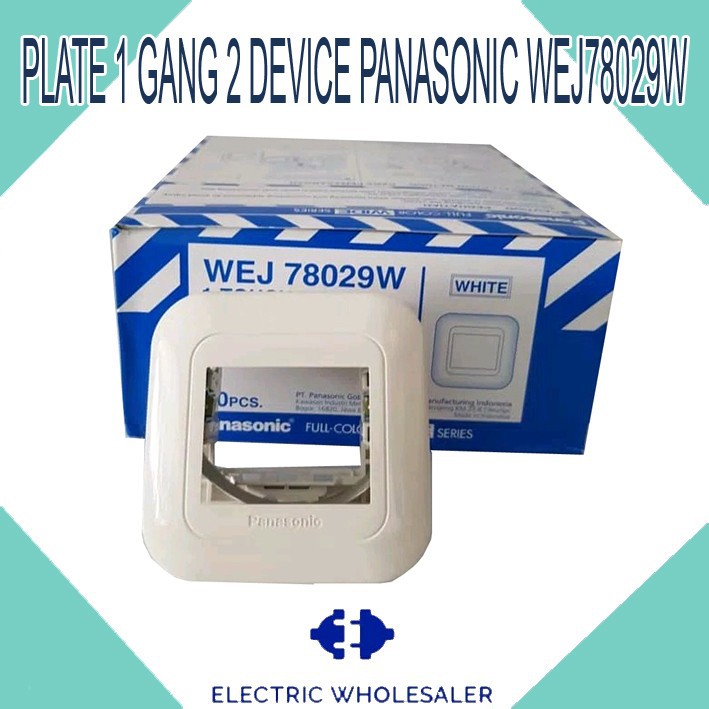 Jual PLATE 1 GANG 2 DEVICE PANASONIC WEJ78029W | Shopee Indonesia