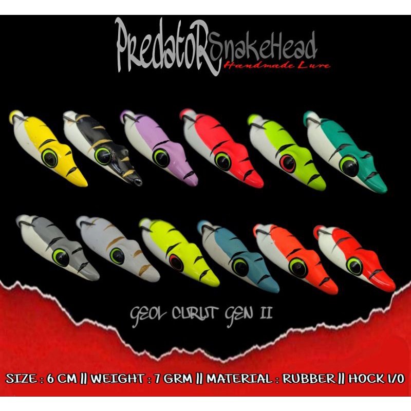 Jual UMPAN CASTING IKAN GABUS 6CM GEOL CURUT GEN II | Shopee Indonesia