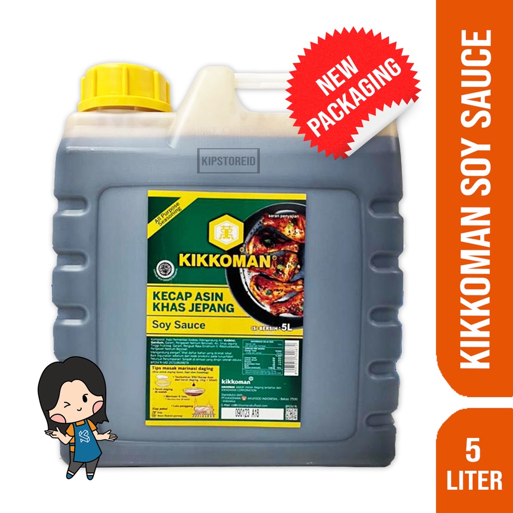 Jual KIKKOMAN SHOYU SOY SAUCE 5 LITER | KIKKOMAN KECAP ASIN HALAL 5 LTR ...