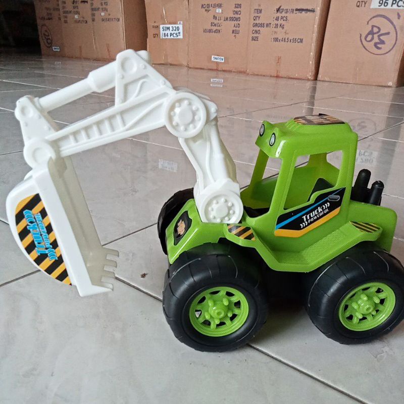 Jual SIM 700 / SIM 701 - Mainan Truk Excavator Garuk Super Scoop ...