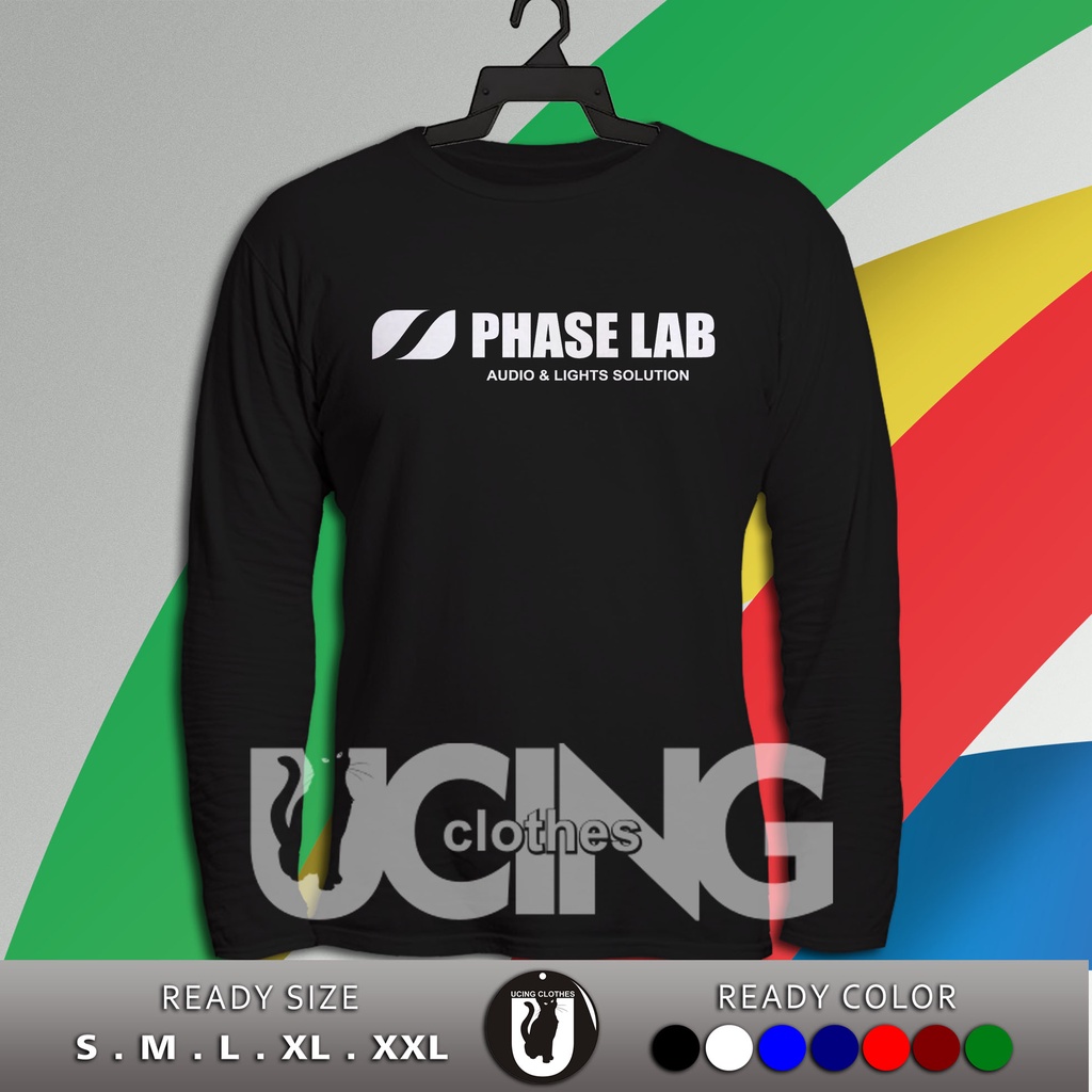 Jual Kaos Baju Phase Lab Audio & Lights Solution Logo Operator Sound System Lengan Panjang Kaos ...