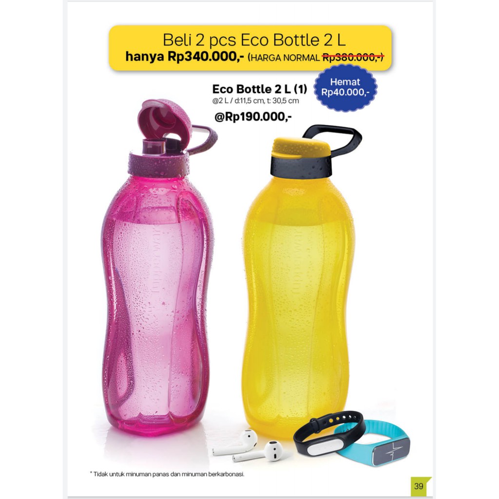 Jual TUPPERWARE ECO BOTTLE 2 LITER | Shopee Indonesia