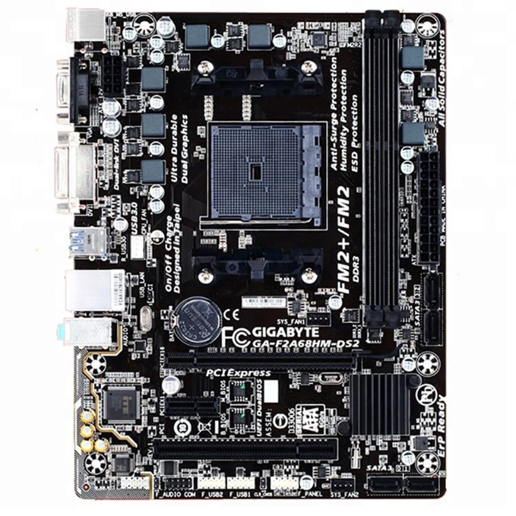 Jual MOTHERBOARD GA-F2A68HM-DS2 (AMD A68/58/78, Socket FM2+ / FM2, DDR3 ...
