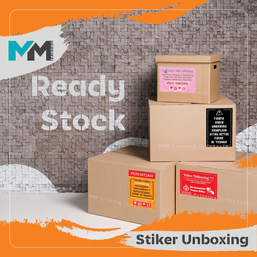 Jual [50pcs]Stiker Unboxing/stiker video buka box/stiker buka box ...