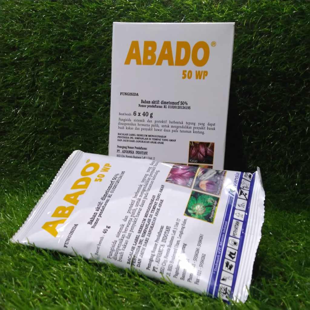 Jual Abado 50wp 40gram/fungisida berbahan aktif Dimetomorf/fungisida ...