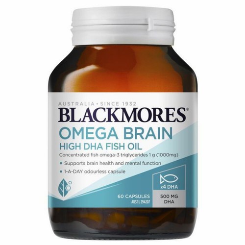 Jual Blackmores Blackmore Omega 3 Brain High DHA Fish Oil Black More ...