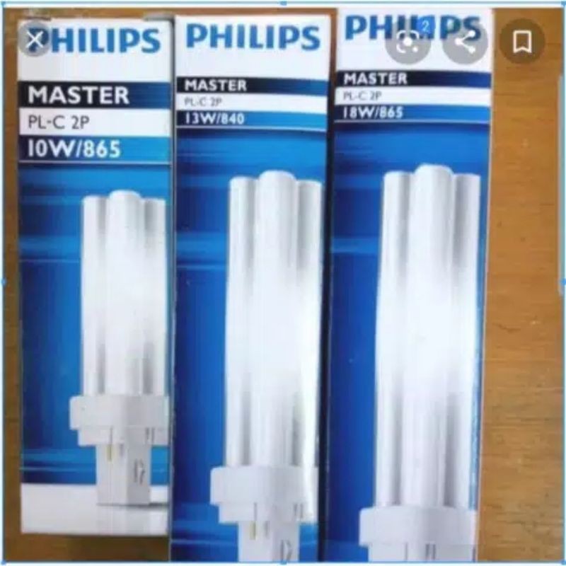 Jual Philips lampu plc 10w/13w/18w 2 pin philips | Shopee Indonesia