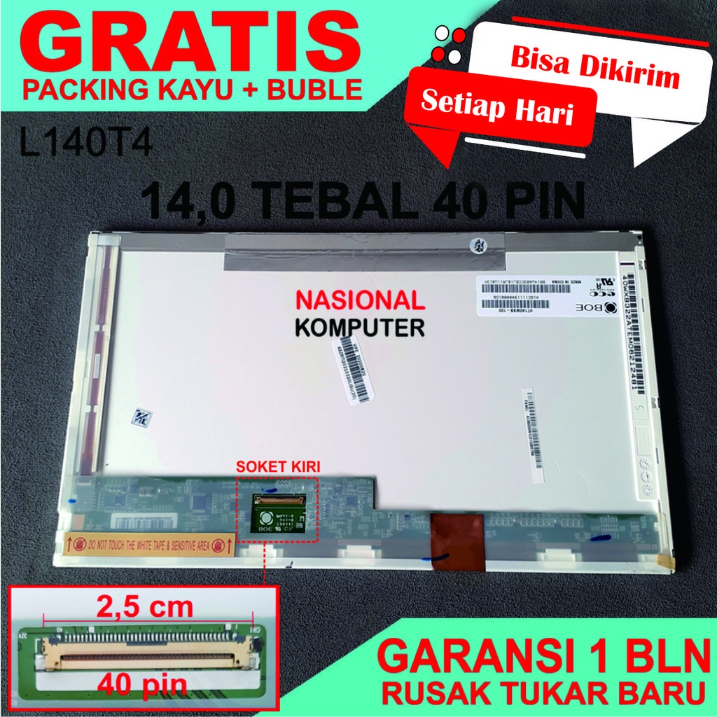 Jual Layar LCD LED Laptop Toshiba Satellite L740 L745 L745D | Shopee ...