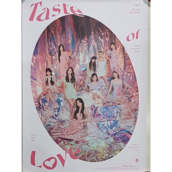 Jual TWICE POSTER OFFICIAL PART.2 ( Formula Of Love / Taste Of Love ...