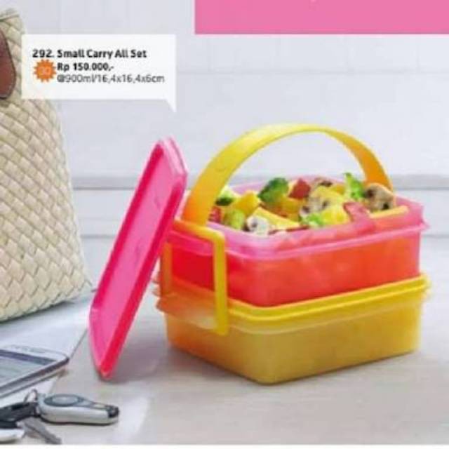 Jual Small Carry Tupperware - Tepak Bekal Makanan - Rantang Makanan ...