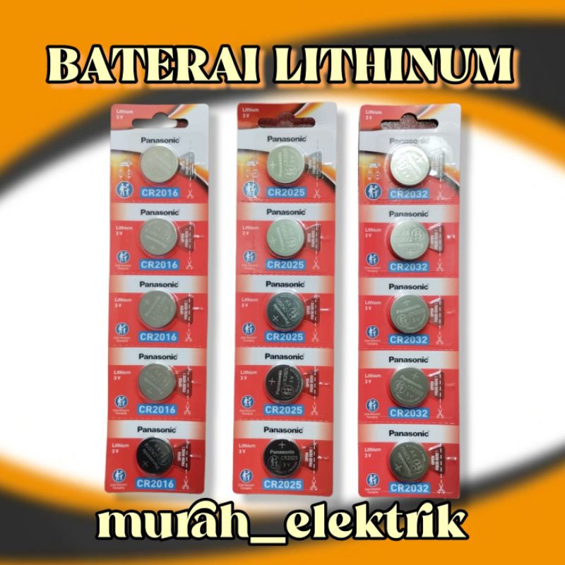 Jual Baterai Kancing/Baterai Gepeng Panasonic/Baterai Lithium CR2016 ...