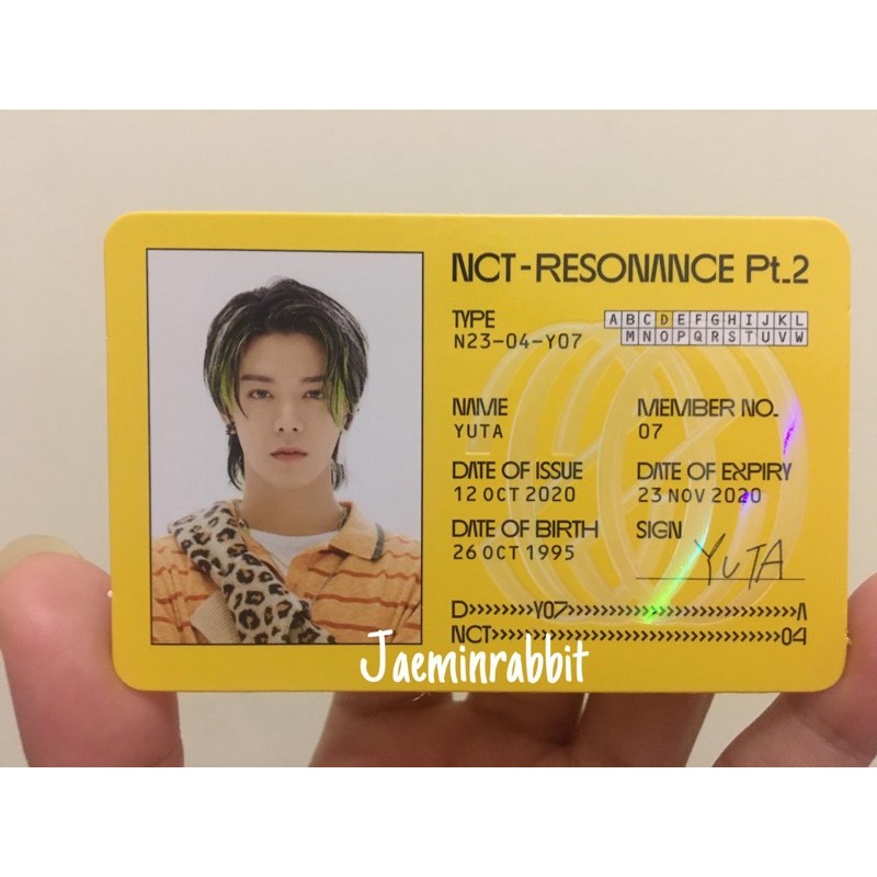 Jual ID card NCT Yuta Original | Shopee Indonesia