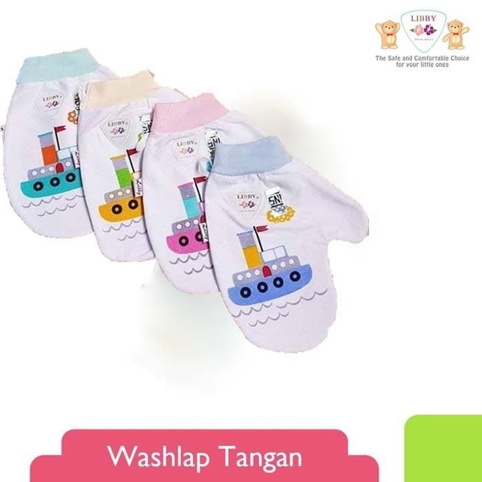 Jual LIBBY Washlap Cotton Tangan Putih (1pcs) | Shopee Indonesia