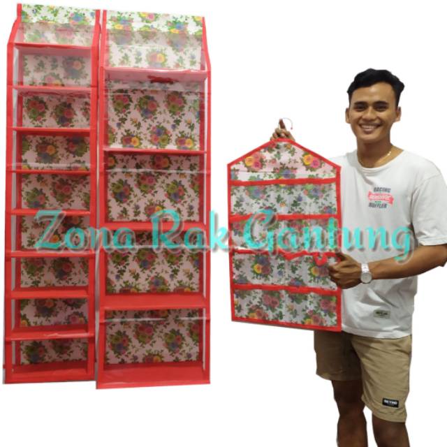 Jual [BAYAR DI TEMPAT] RAK GANTUNG SET 3 IN 1 ORGANIZER RAK TAS RAK ...